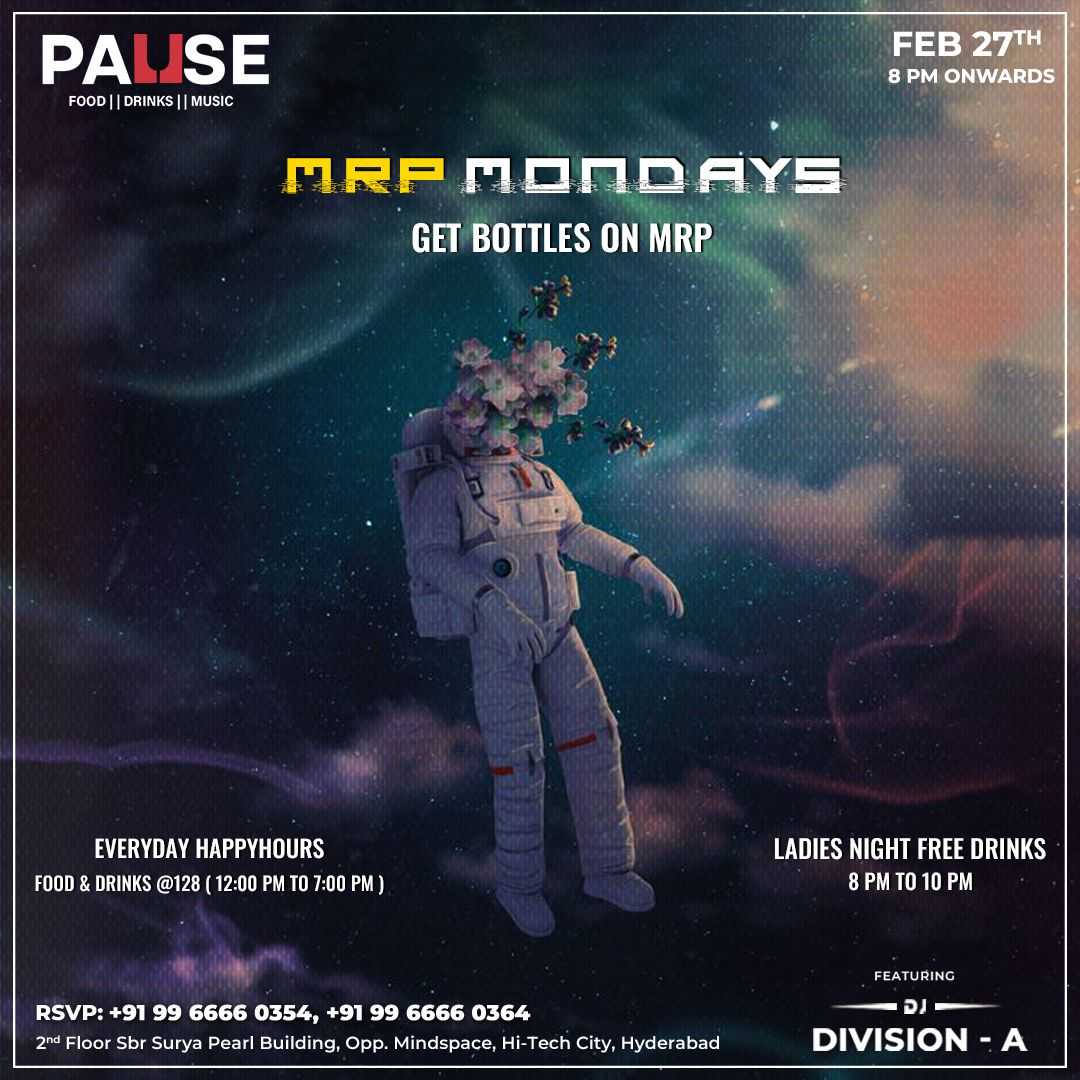 MRP Mondays at Pause by Pause Lounge Bar, Party Plessen Event Tickets ...