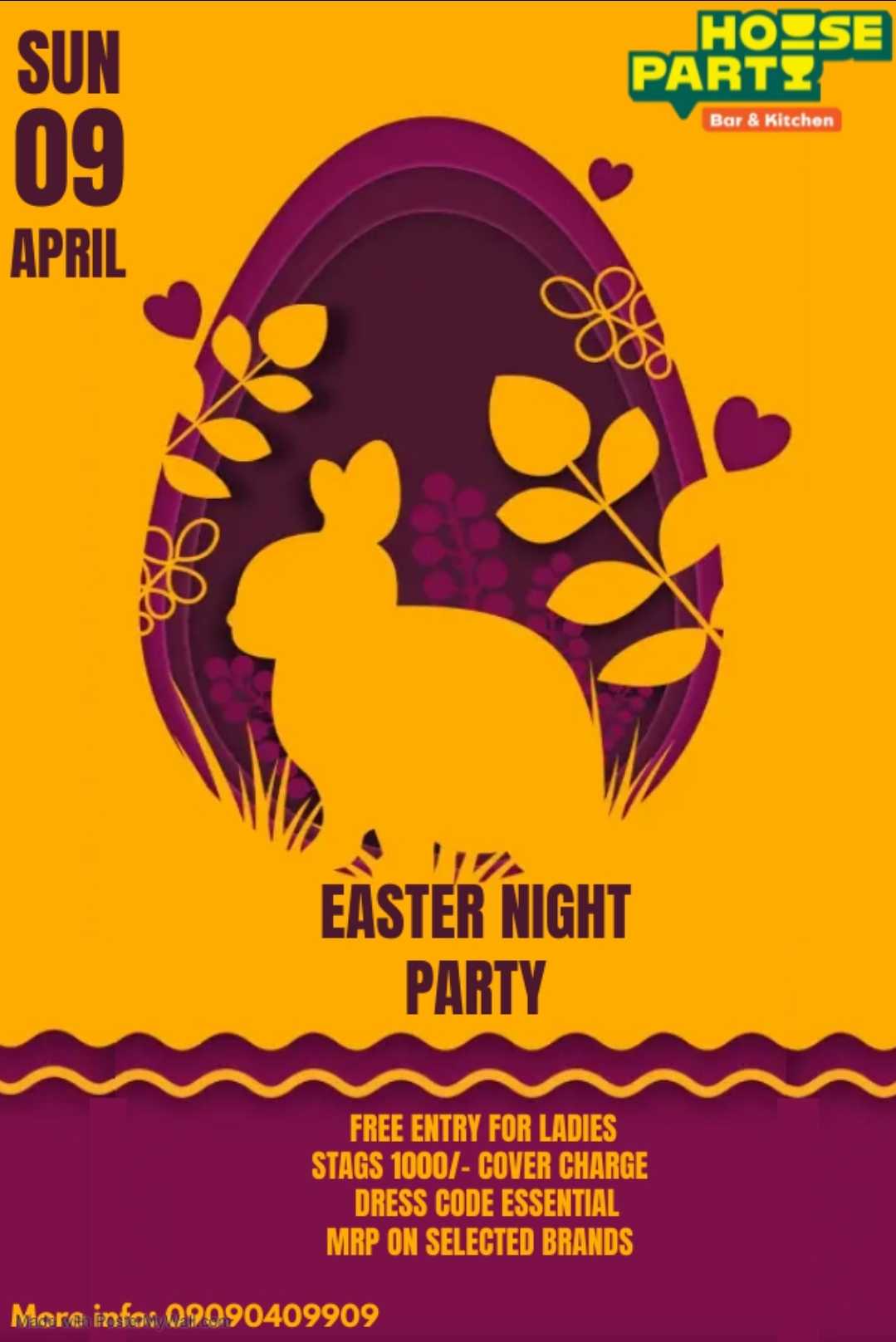 Easter Night Party by House Party Bar and Kitchen, Party Plessen Event ...