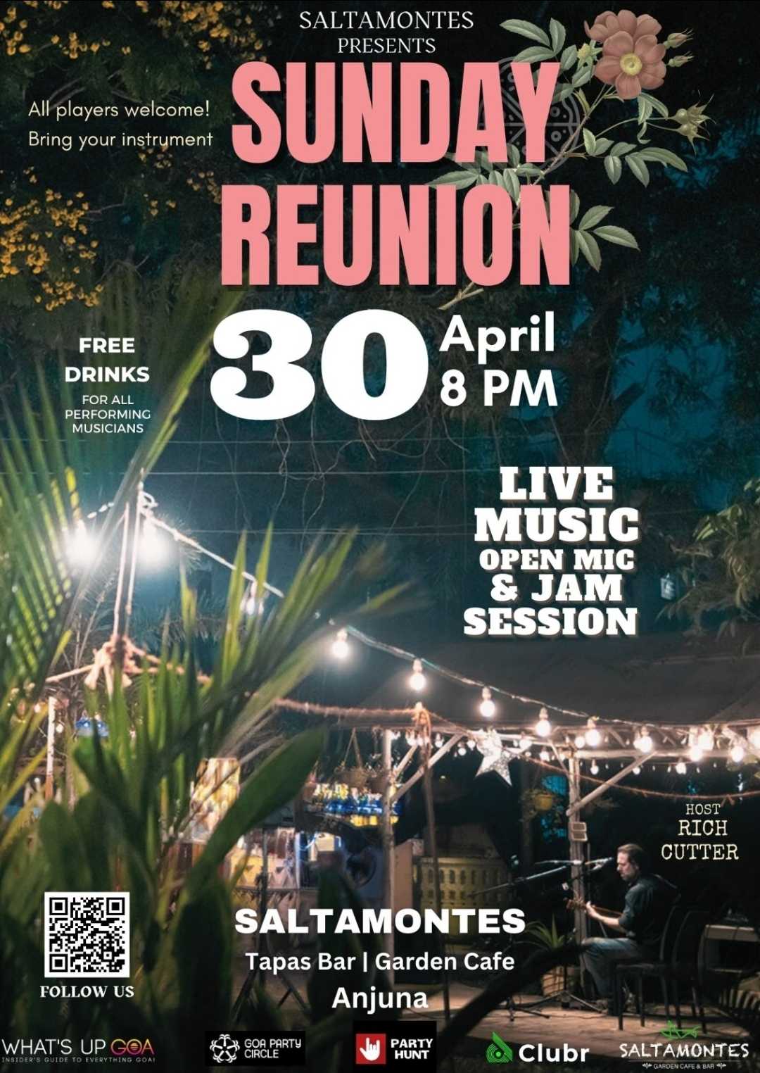 Sunday Reunion by Saltamontes, Live Concert Event Tickets Goa - Clubr