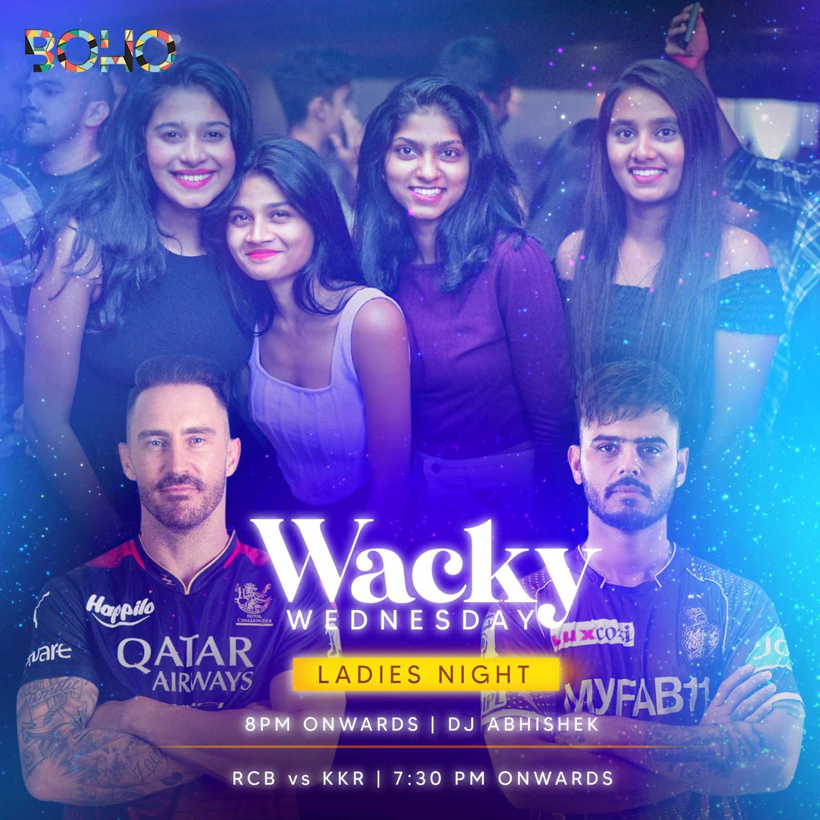 Wacky Wednesday by Boho , Ladies Night Event Tickets Bengaluru - Clubr