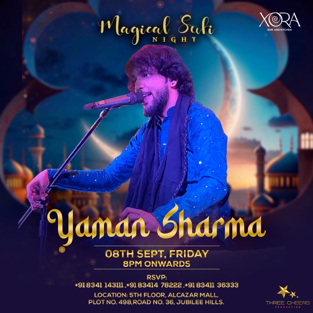 Magical Sufi Night - Ft Yaman Sharma by Xora Bar & Kitchen, Live Band Event Tickets Hyderabad ...