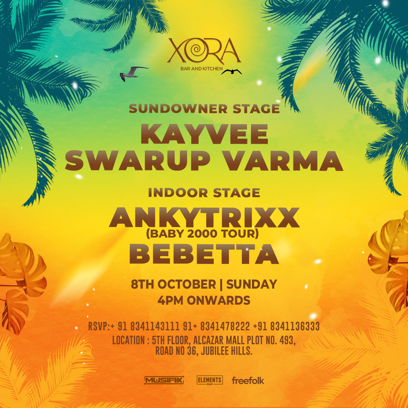 Sunday Sundowner - Ft Kayvee & Swarup Varma by Xora Bar & Kitchen ...
