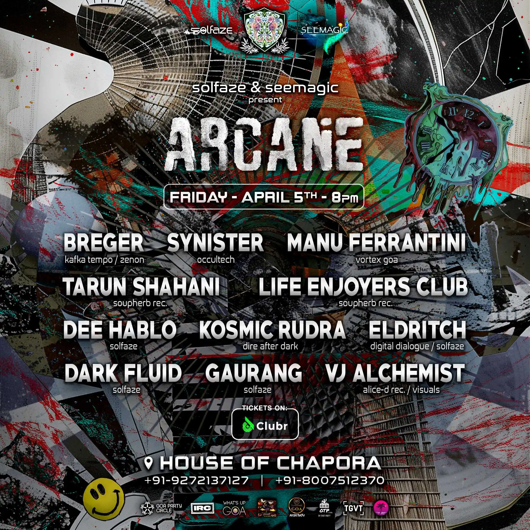 Arcane by House Of Chapora, Techno Event Tickets Goa - Clubr