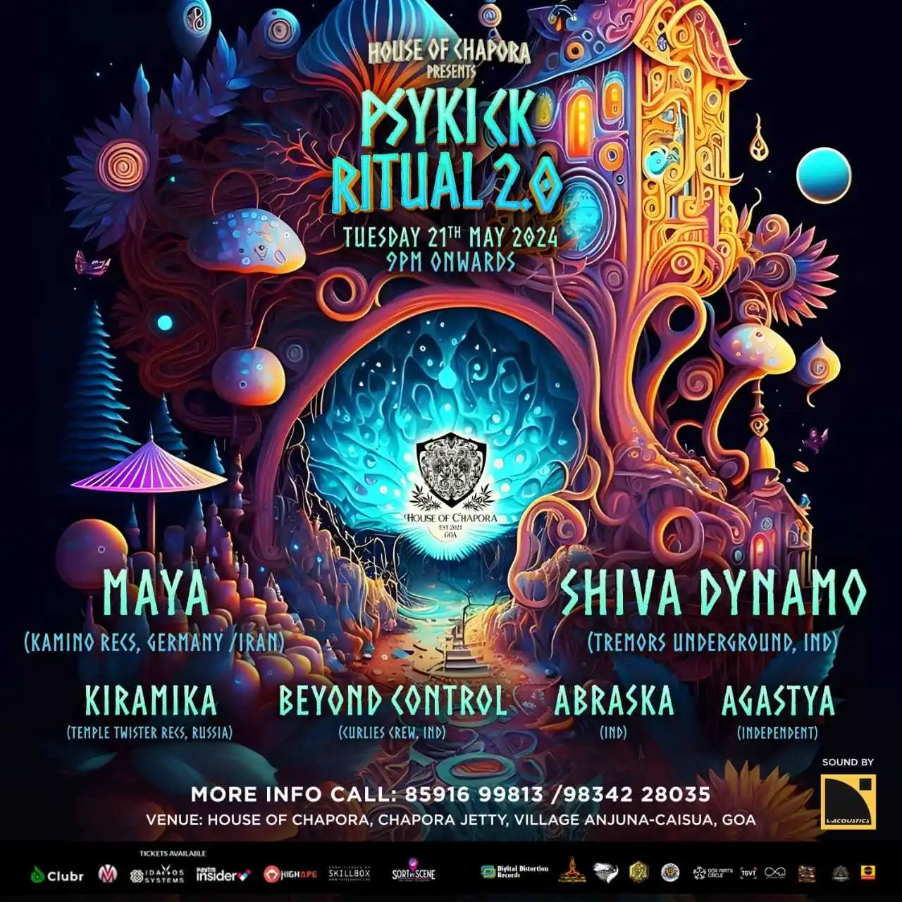 Psykick Rituals 2.0 by House Of Chapora, Psytrance Party Event Tickets ...